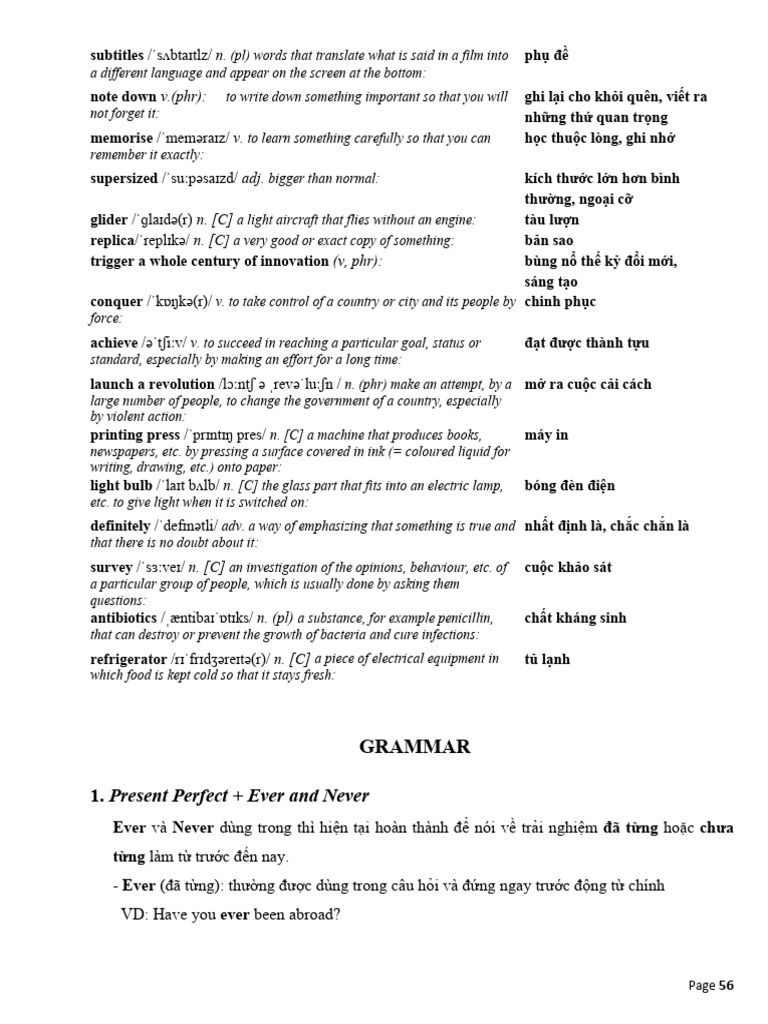 Review Unit 4-56-71 | PDF