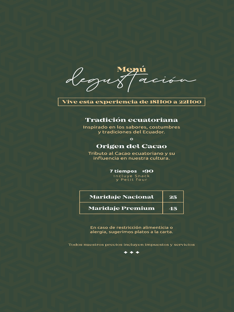 Menu Casa Julian Comidas 2023 | PDF