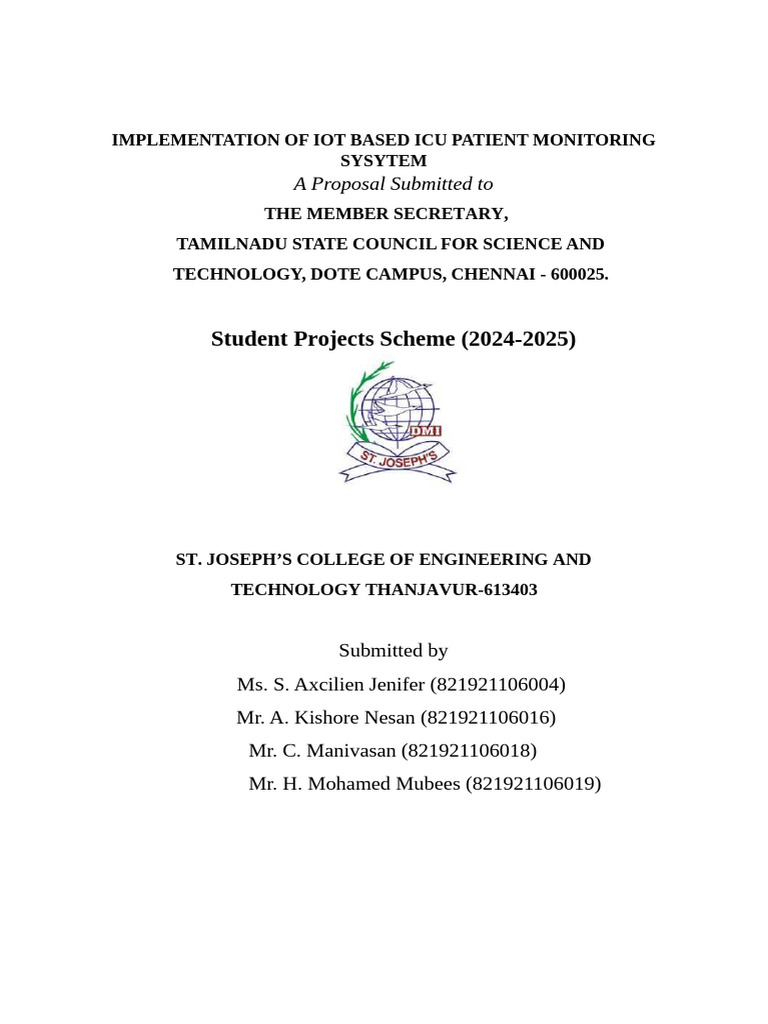 Proposal TNSCST Jenifer Batch | PDF