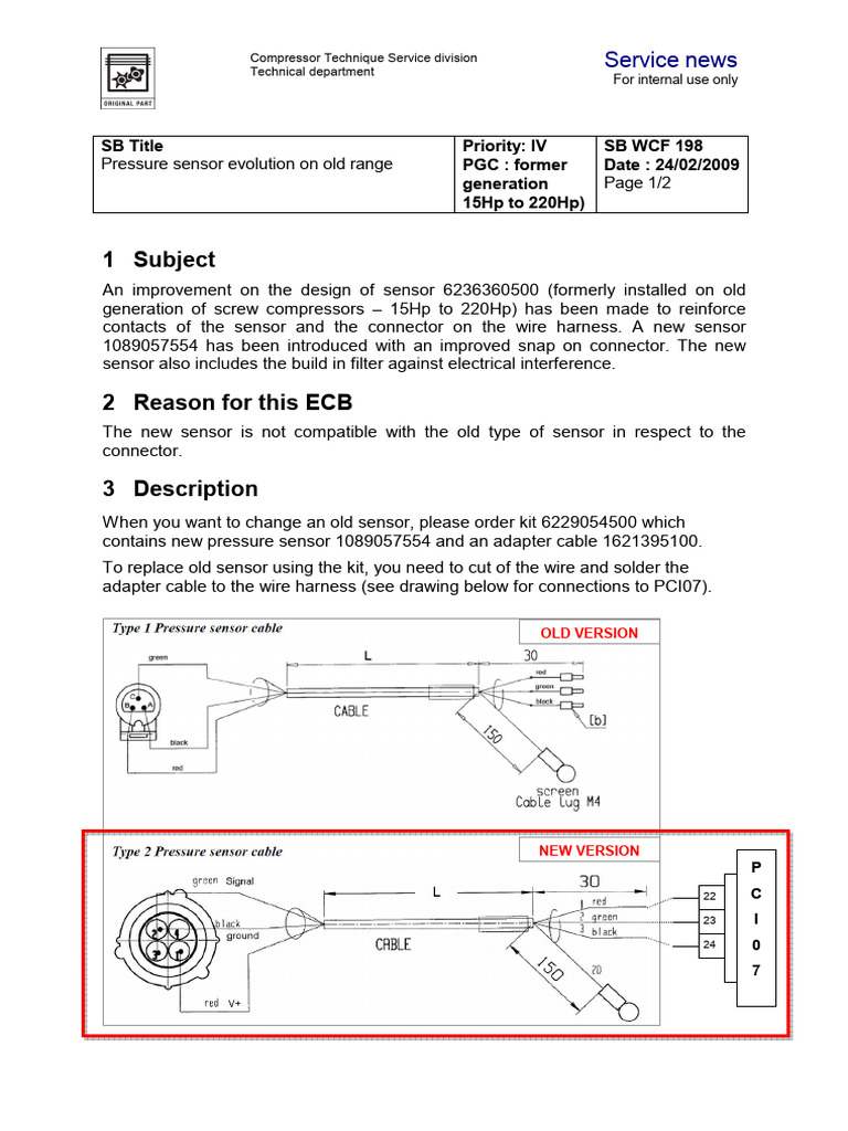SB 198 - Pressure Sensor Evolution On Old Range | PDF