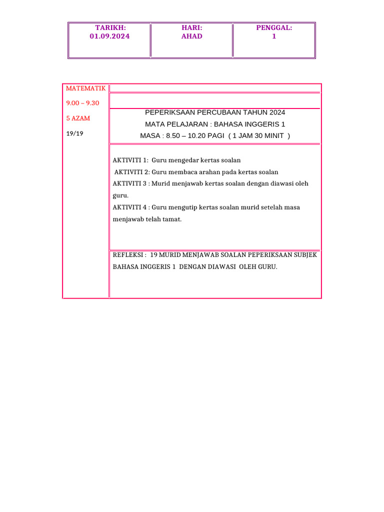 RPH Ahad - 01 Sept 2024 | PDF