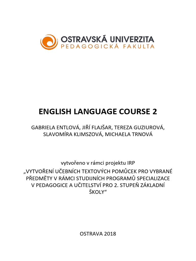 English Language Course 2 | PDF