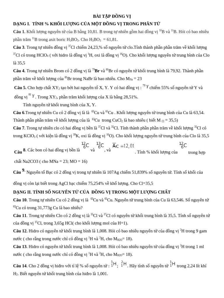 Bai Tap Dong VI | PDF