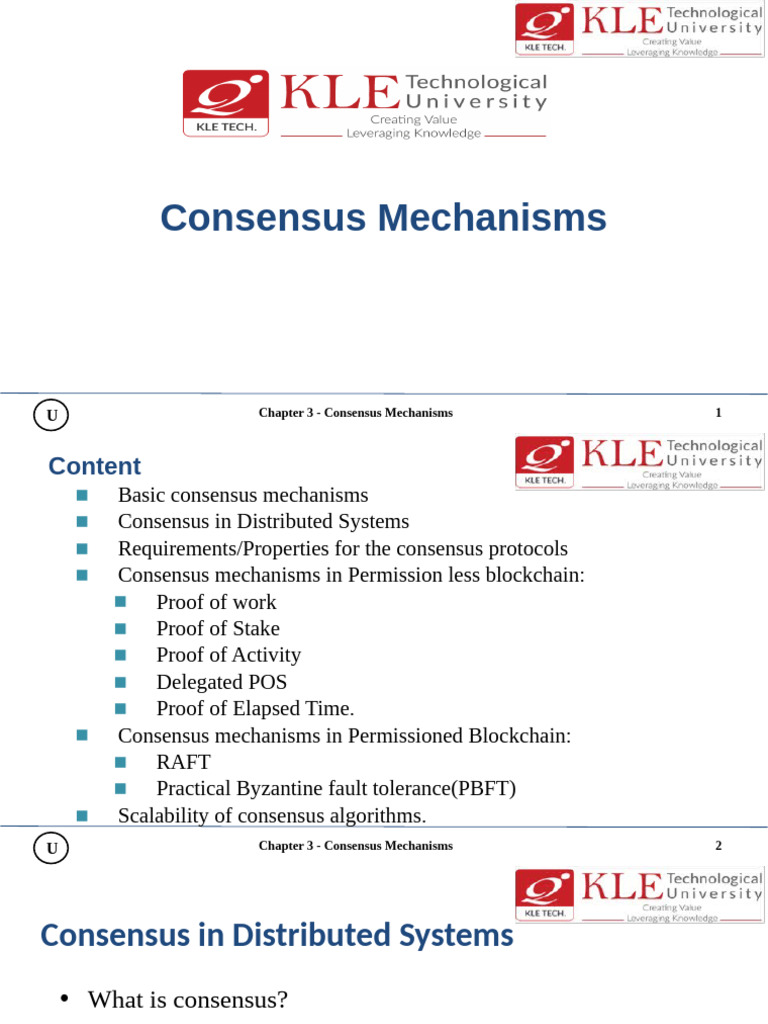 Consensus Mechanisms New | PDF