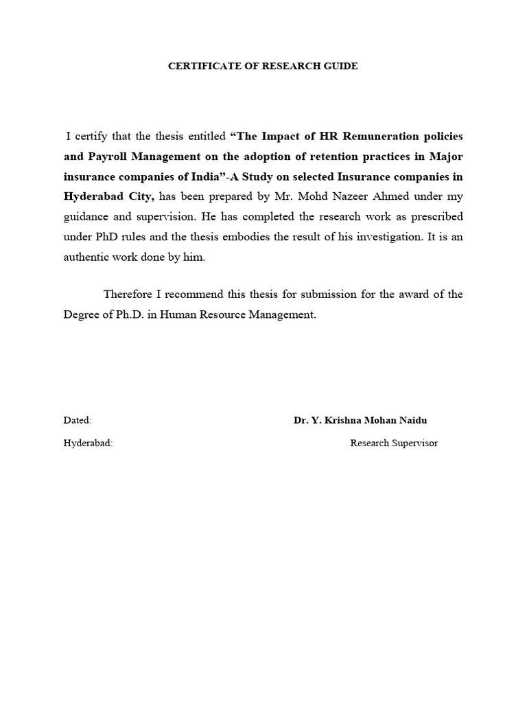 Certificate of Research Guide | PDF | Self-Improvement