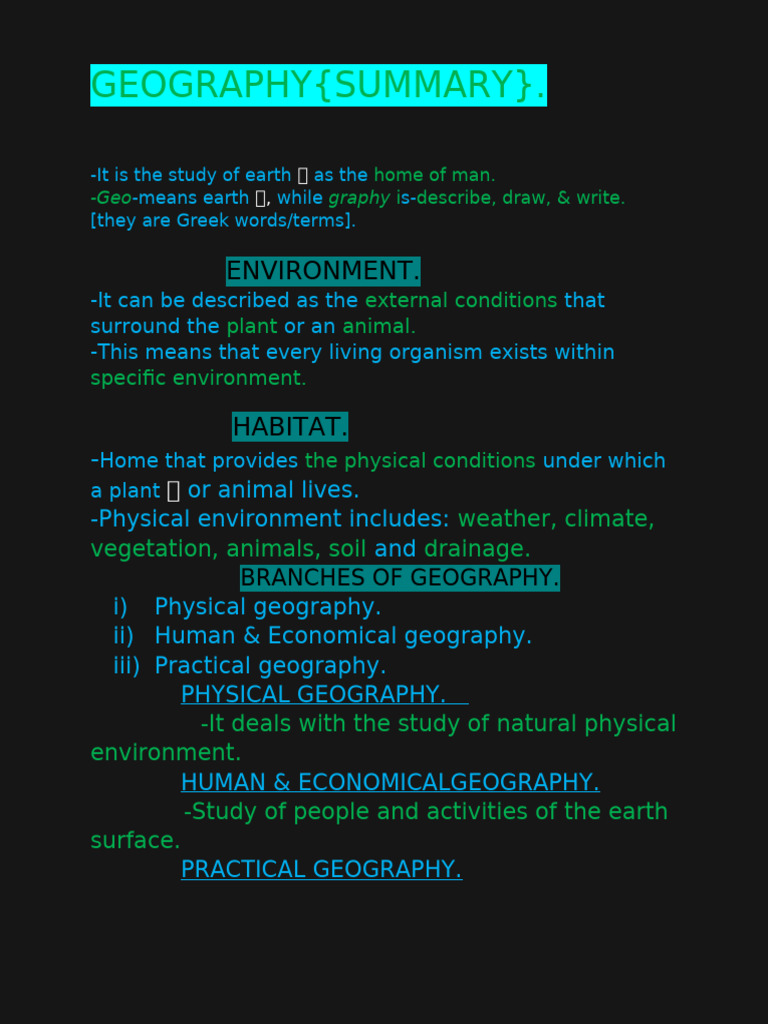 GEOGRAPHY | PDF