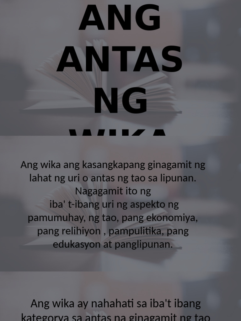 G4-Antas NG Wika | PDF