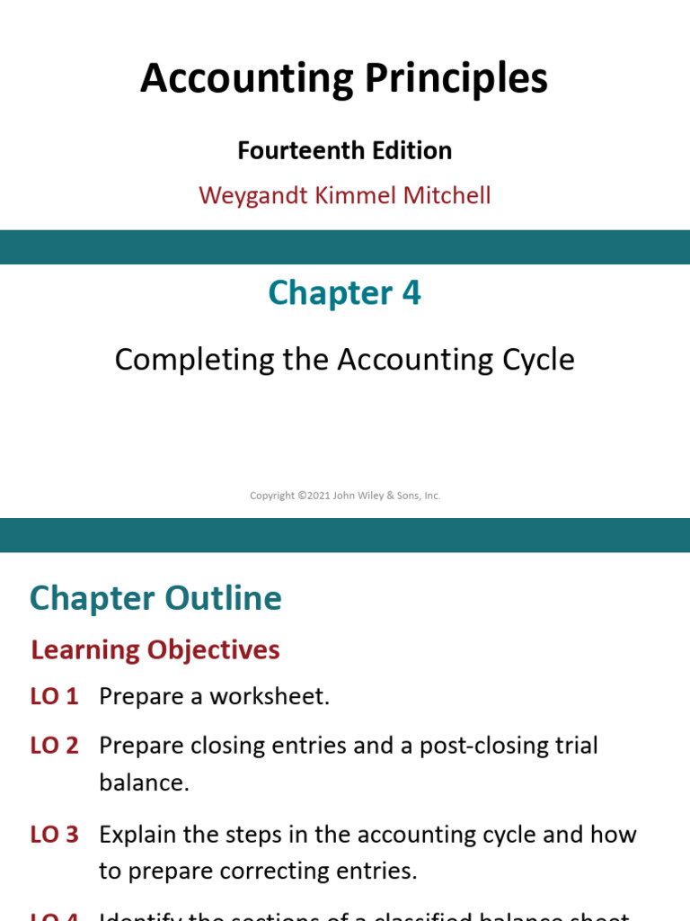 Week 4 - Ch04 - Completing-the-Accounting-Cycle | PDF