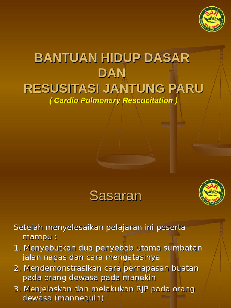 Bantuan Hidup Dasar Dan RJP | PDF