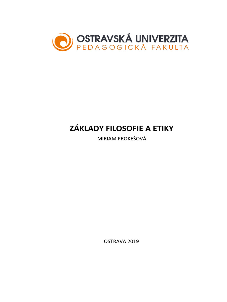 Zaklady Filosofie A Etiky | PDF