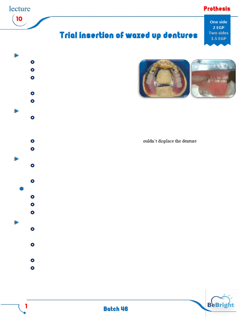 10 Prothesis | PDF