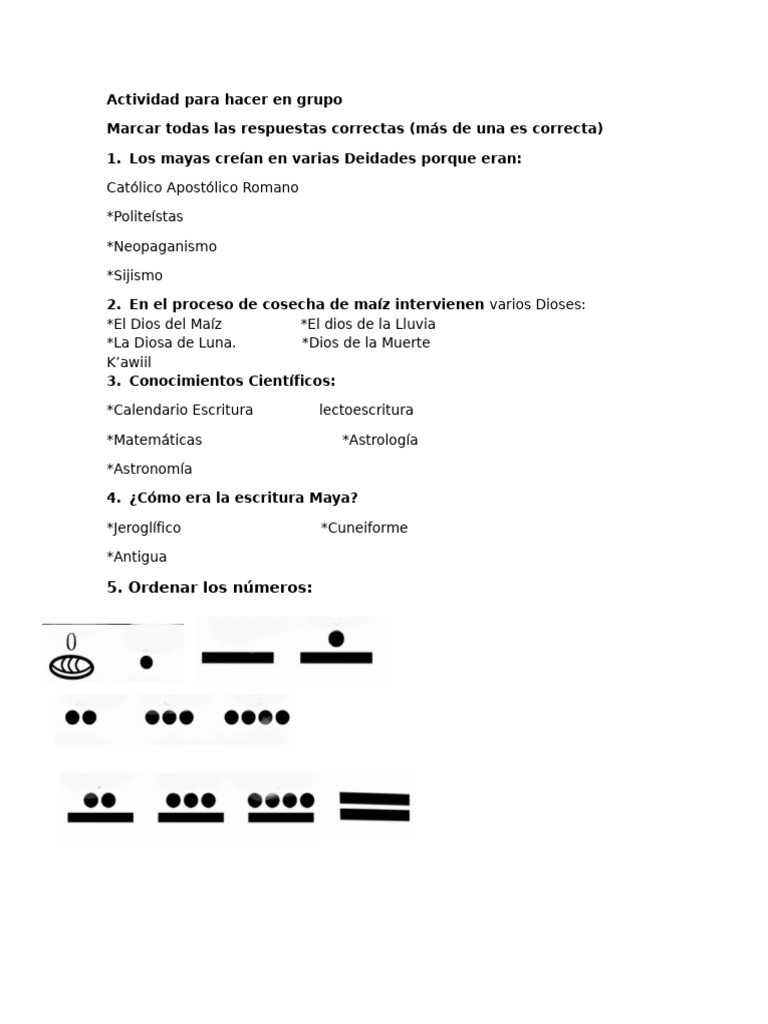 Actividadsociles Mayas | PDF | Religión y espiritualidad