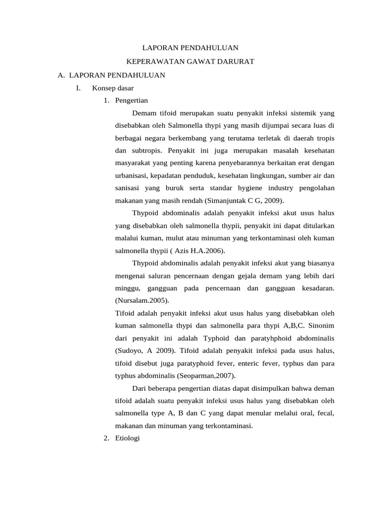 Laporan Pendahuluan | PDF