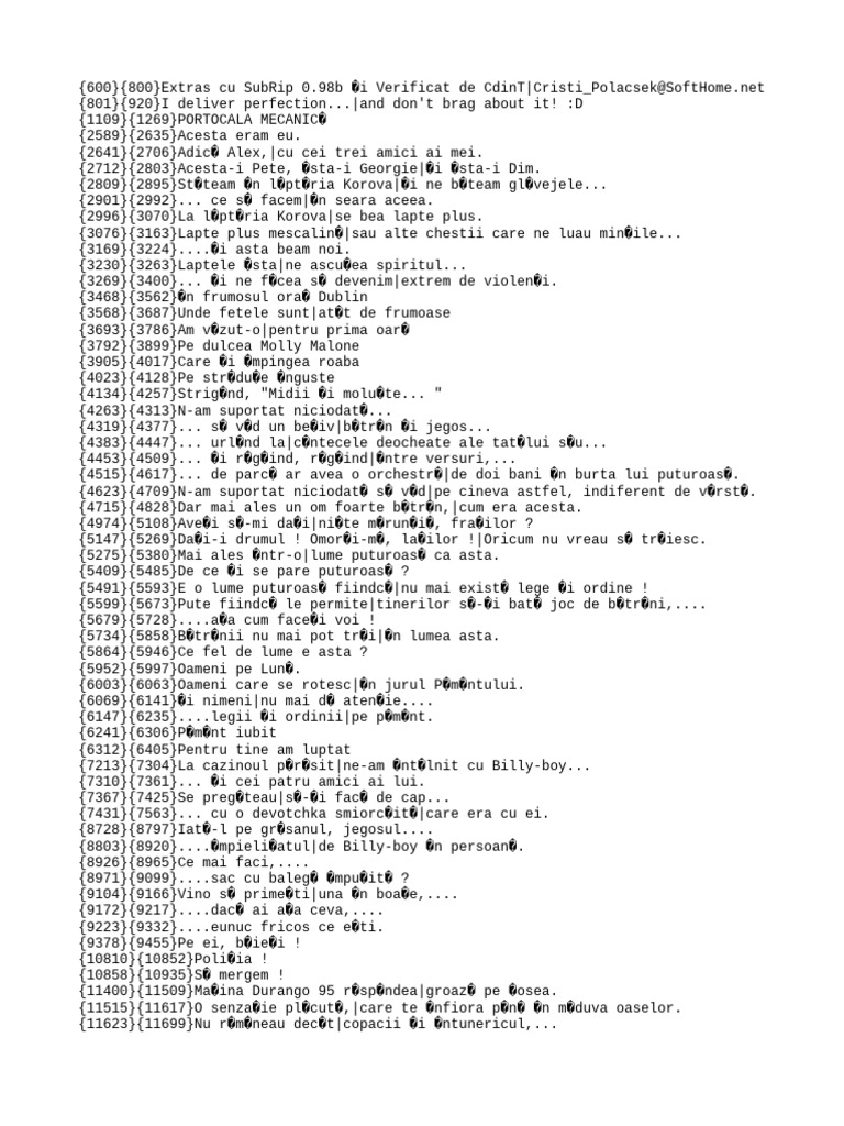 A Clockwork Orange | PDF