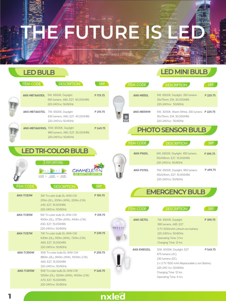 Nxled 2020 | PDF | Equipment | Technology & Engineering