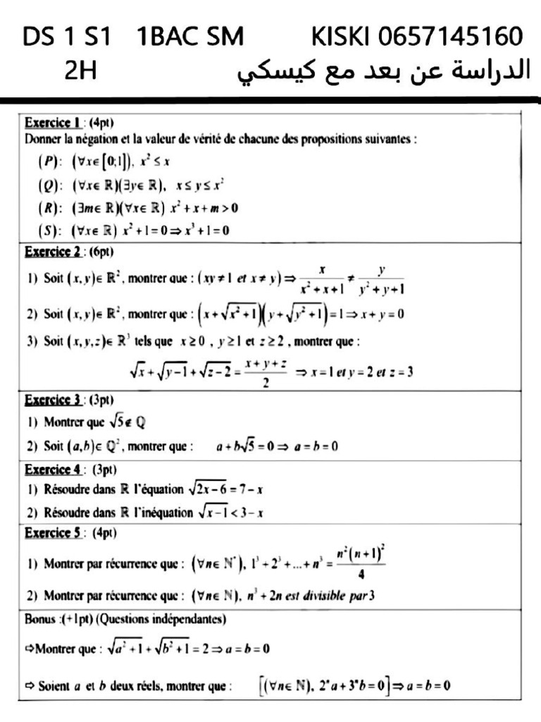 DS1 Math | PDF