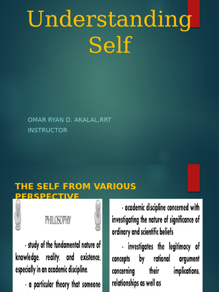 Understanding Self Self | PDF | Id | Psychology