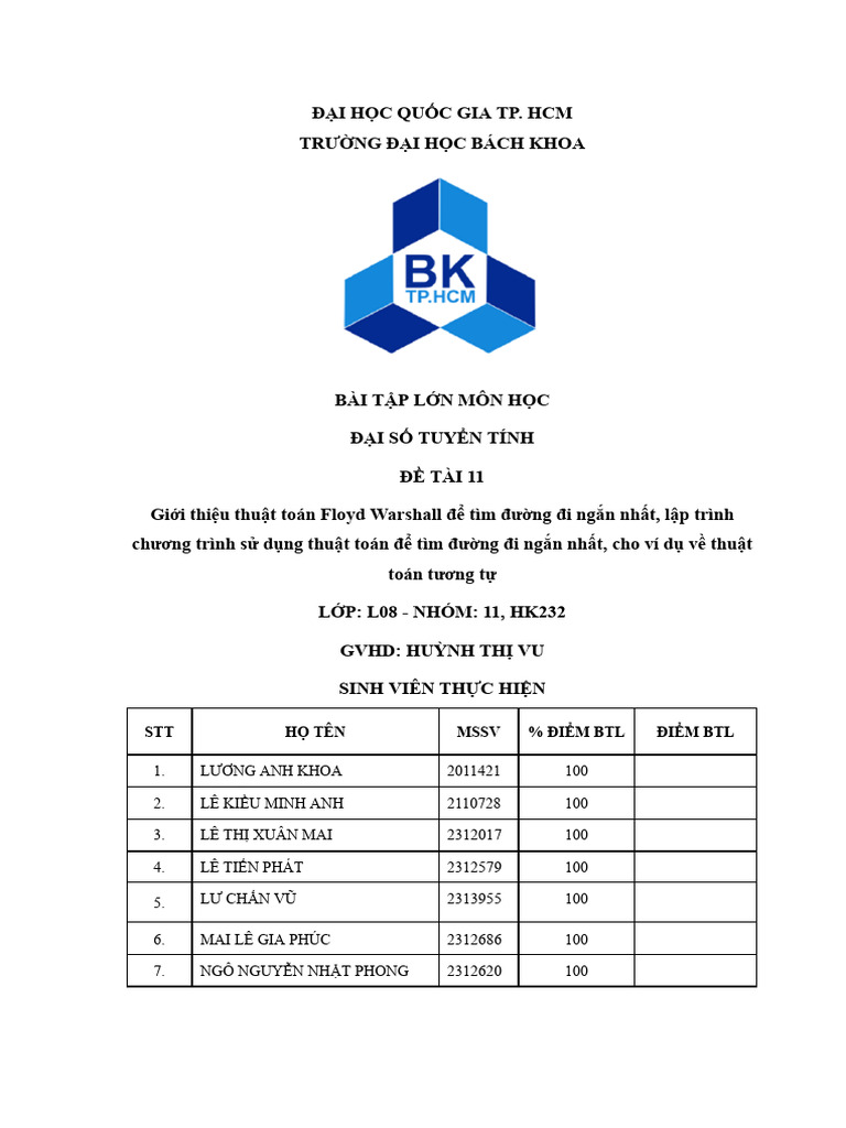 Nhóm 11 - L08 - BTL | PDF