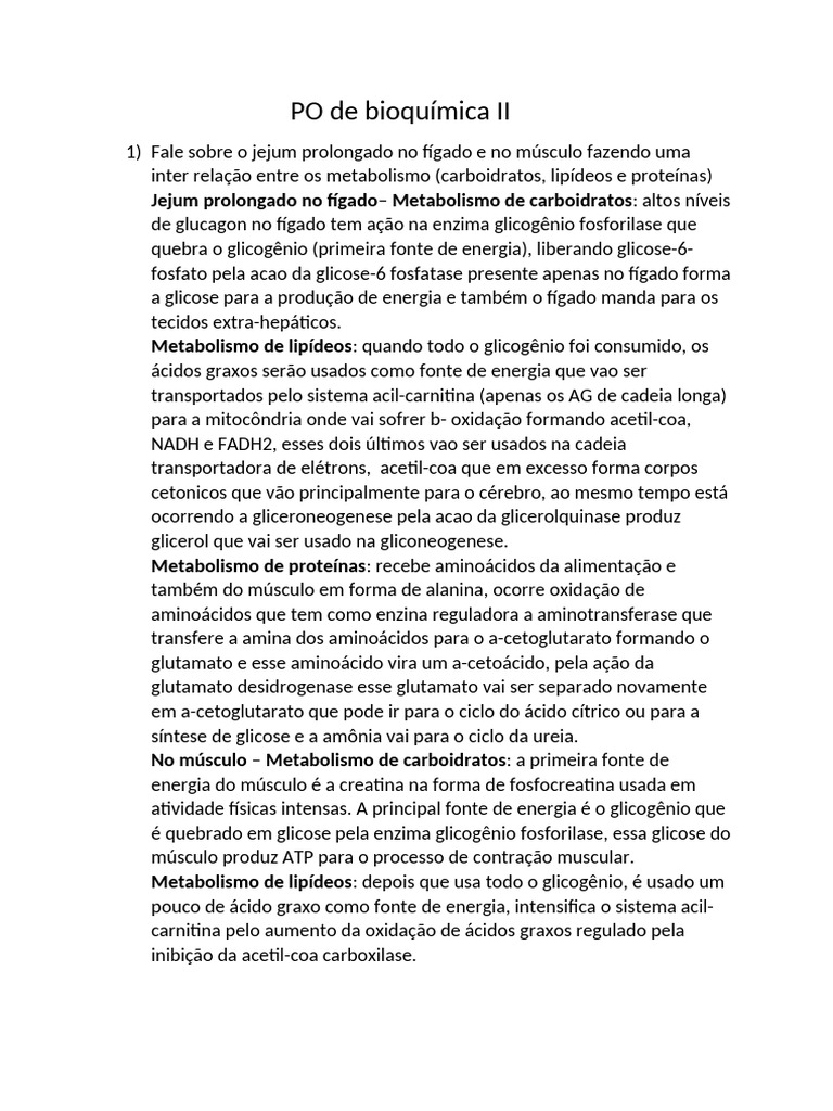 Bioquímica II | PDF