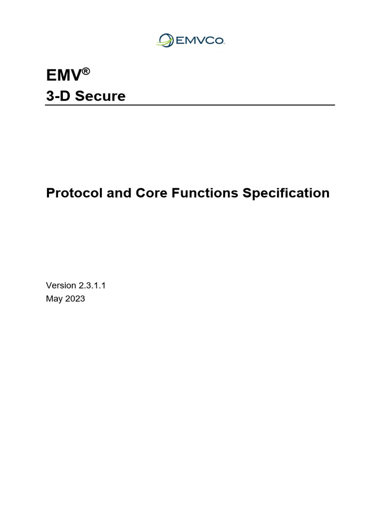 EMV 3DS CoreSpec v2.3.1.1 20230530 | PDF