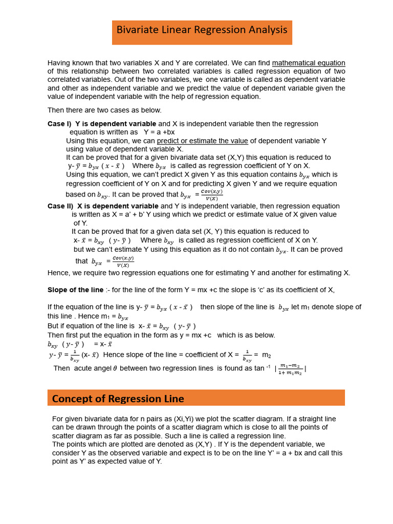 Regression Analysis Material | PDF | Errors And Residuals | Dependent ...