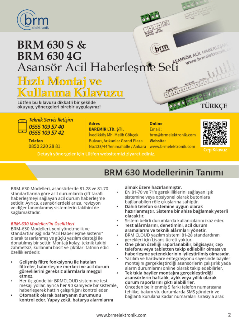 BRM 630S | PDF