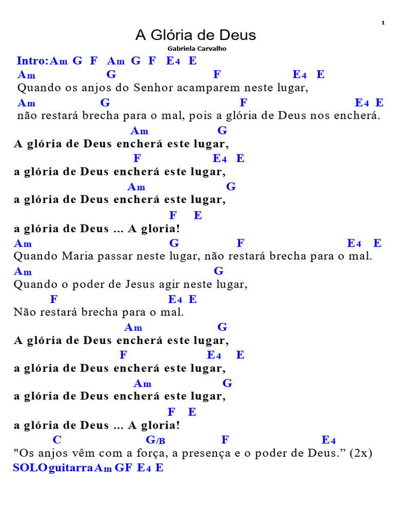 A Glória de Deus | PDF