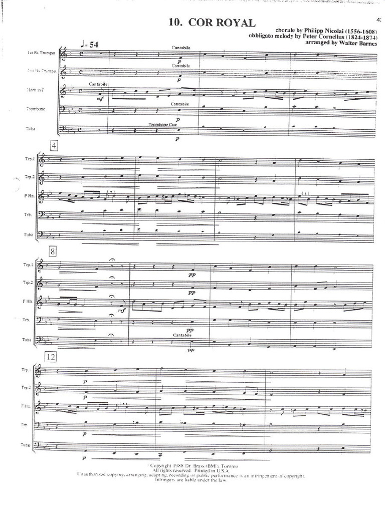 Canadian Brass - Book of Favorite Quintets | PDF