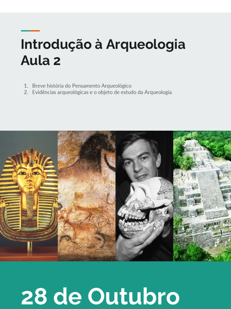 Introdução À Arqueologia Aula 2 | PDF