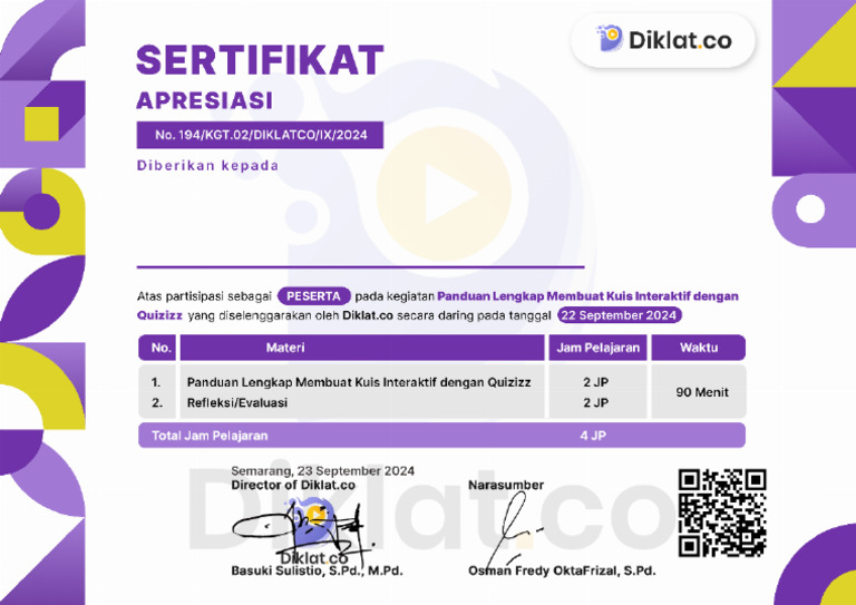 Panduan Lengkapp Membuat Kuis Interaktif Dengan Quizizz | PDF