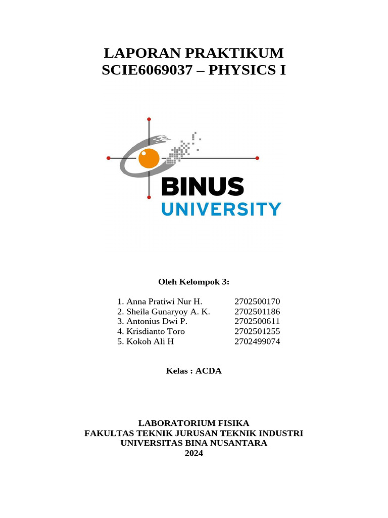 Lap 2 Acda Physic Group 3 | PDF