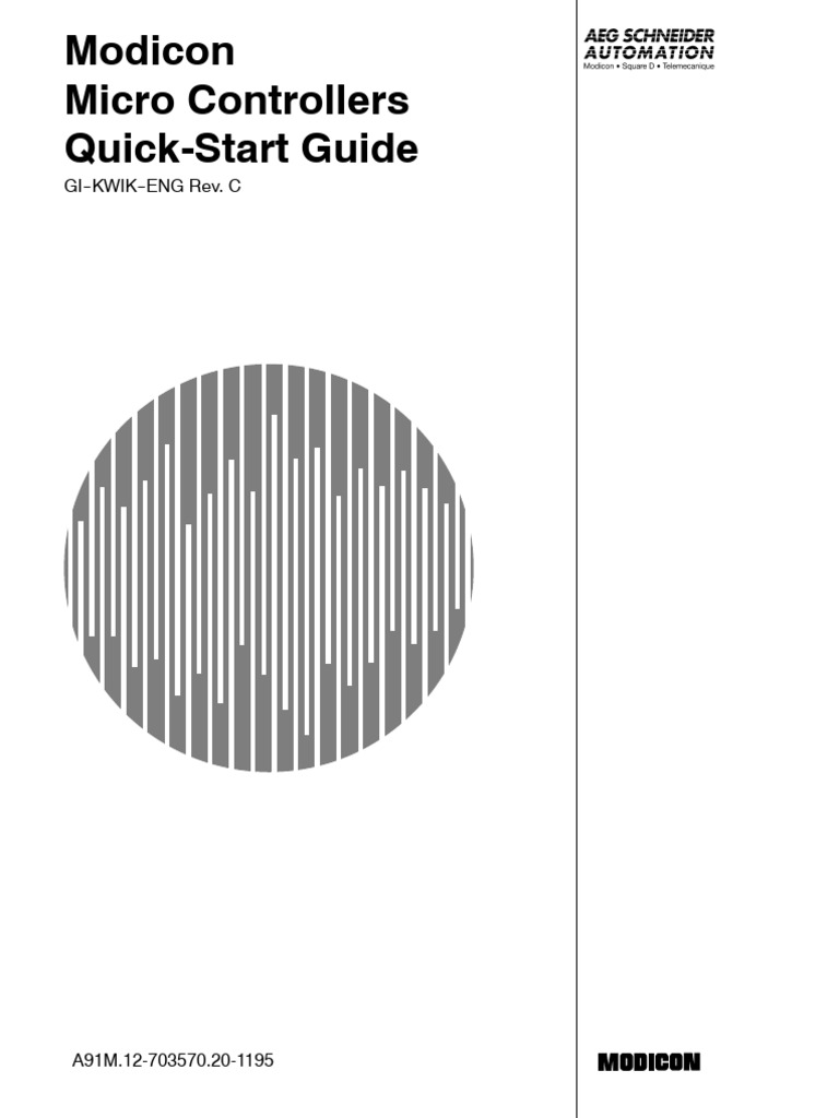 Modicon Micro Controller Quick-Start Guide | PDF
