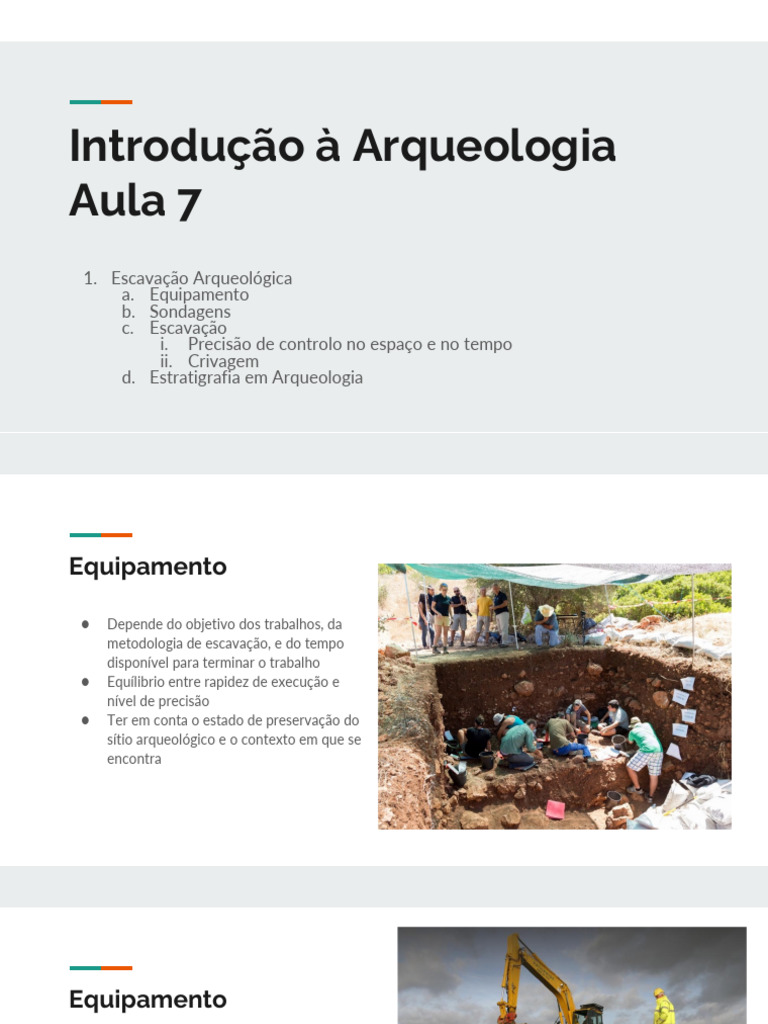 Introdução À Arqueologia Aula 8 | PDF