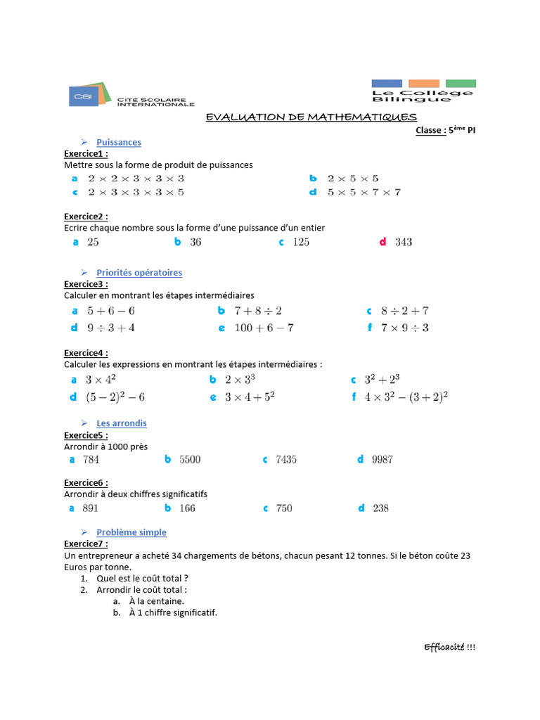 Evaluation 1 - 24!25 - 5e PI | PDF