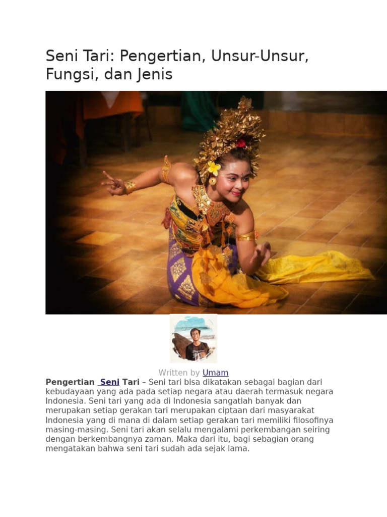 Seni Tari | PDF