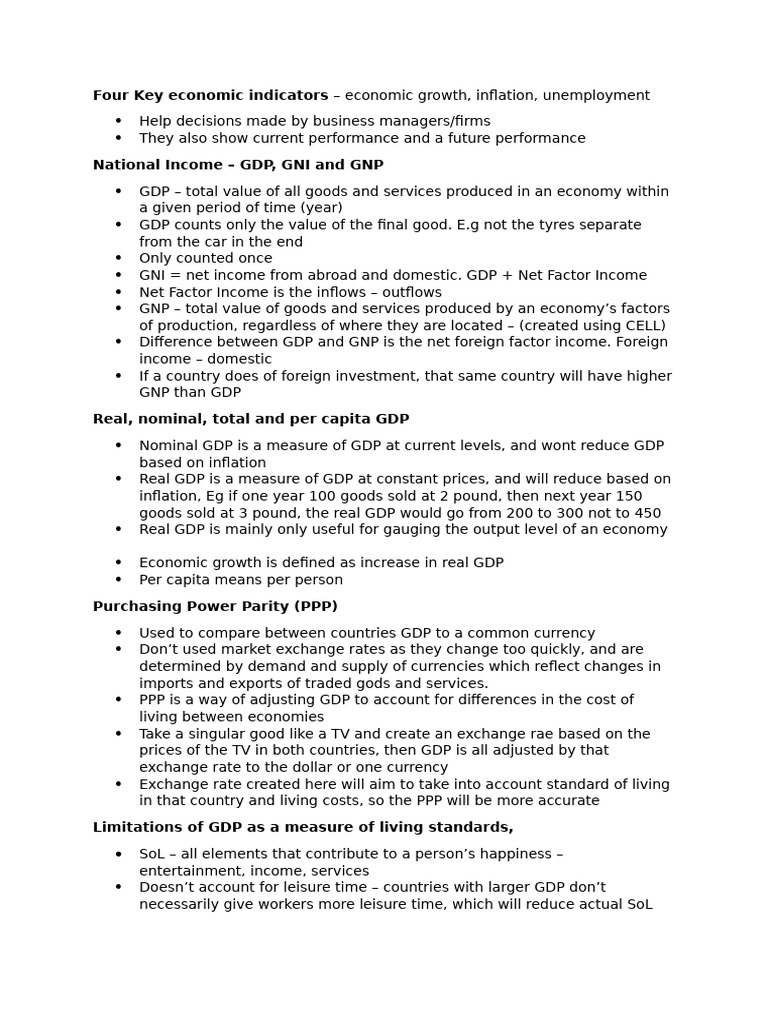 Econ Macro Notes | PDF