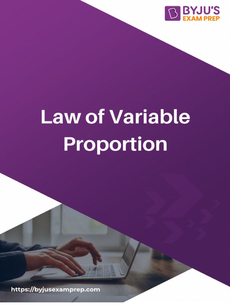 Law of Variable Proportion Docx 751688633863341 | PDF