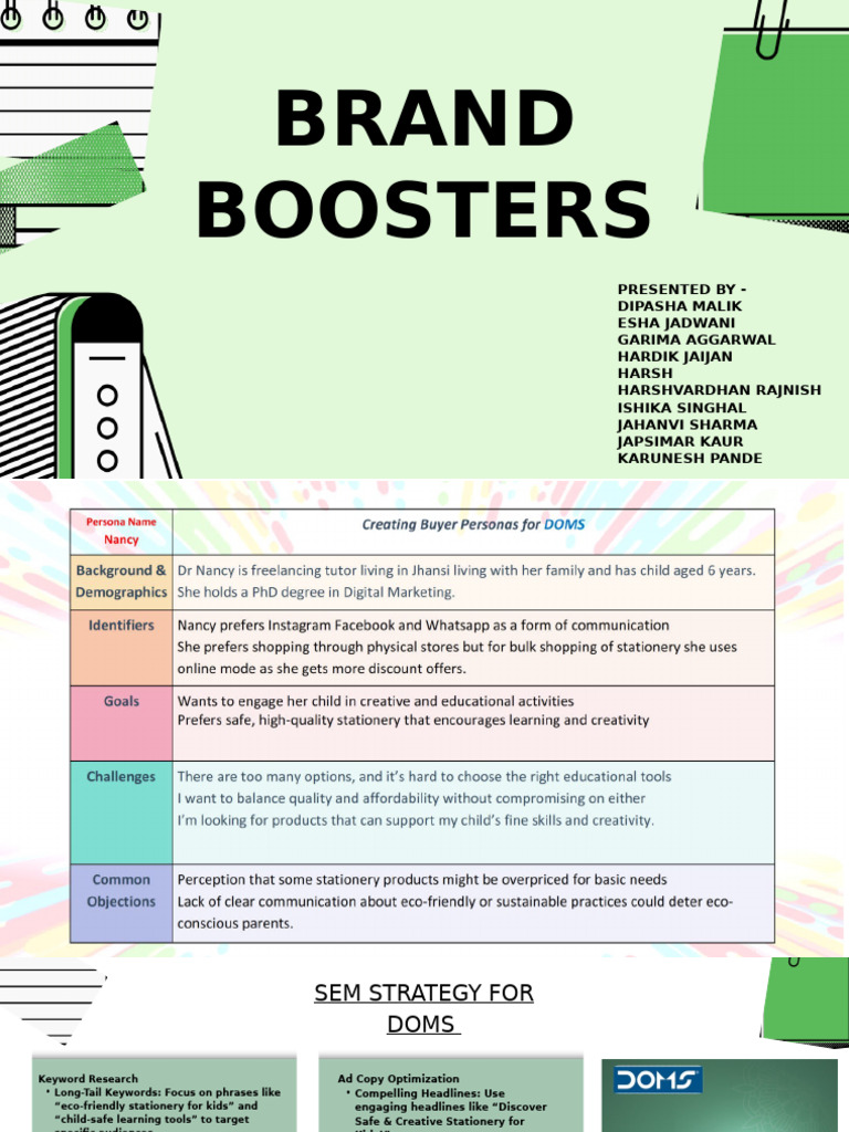 Sem Strategy For Doms To Reach Dr. Nancy | PDF