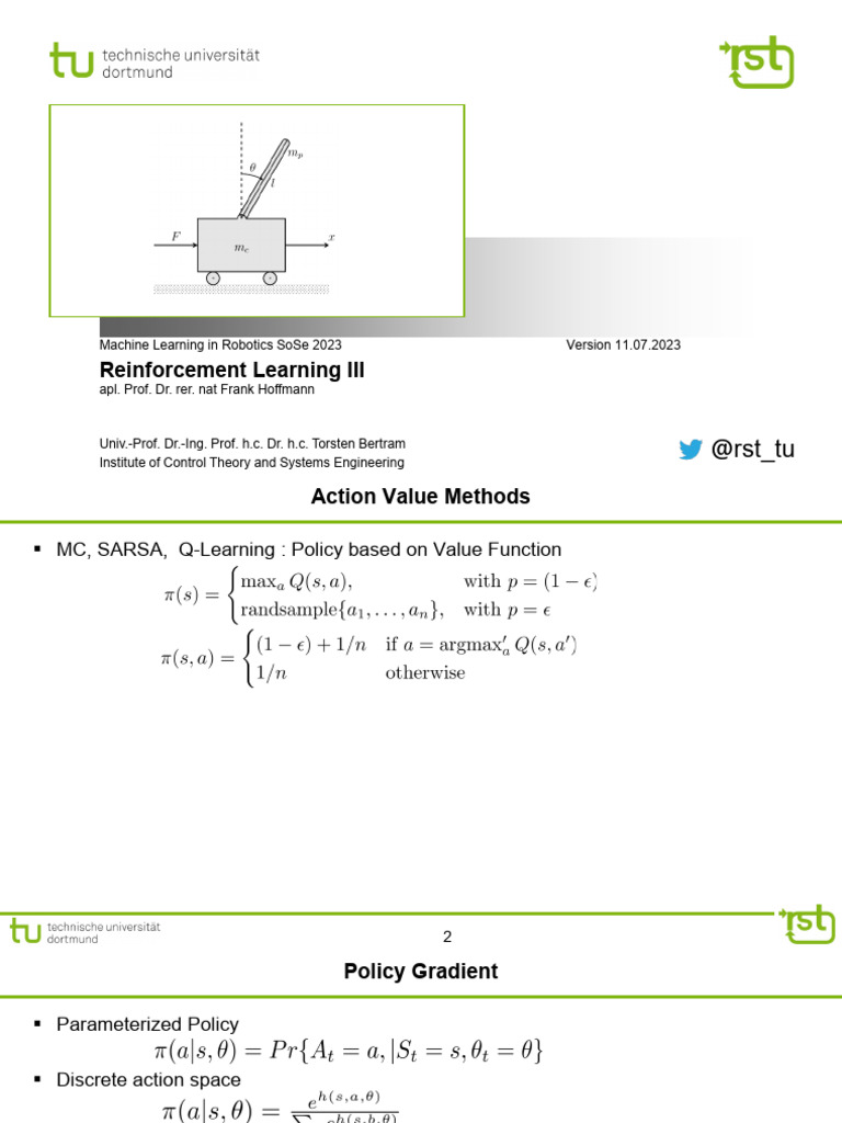Reinforcement Learning III | PDF