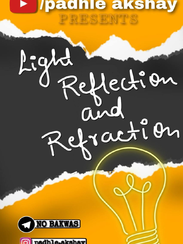 Light Reflection and Refraction | PDF