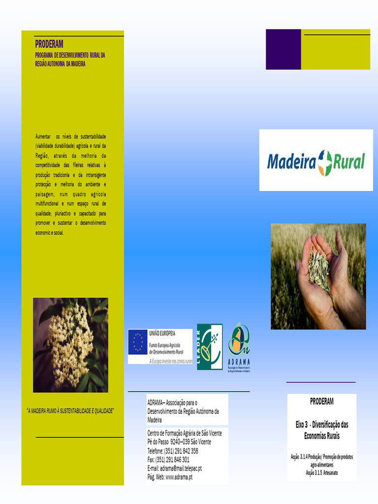 PANFLETOS PRODERAM2 Medida 1 | PDF