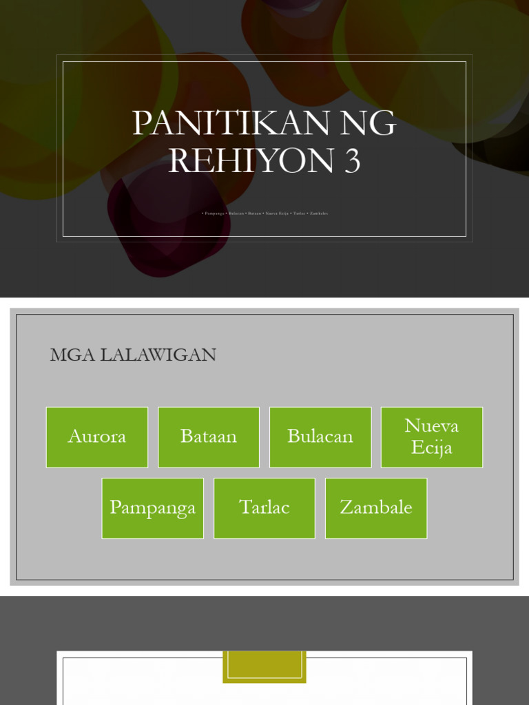 Panitikan NG Rehiyon 3 | PDF