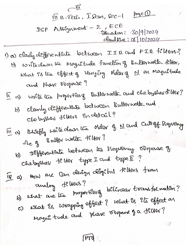 DSP Ass8gnment 2 | PDF