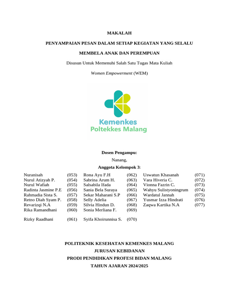Kelompok 3 - WEM - Pak Nanang 2 | PDF