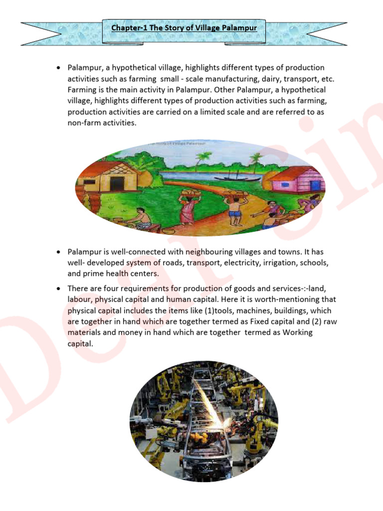Class 9th Eco Chapter - 1,2 | PDF