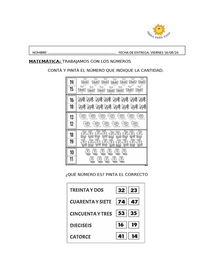 Numeros Hasta El 30 | PDF