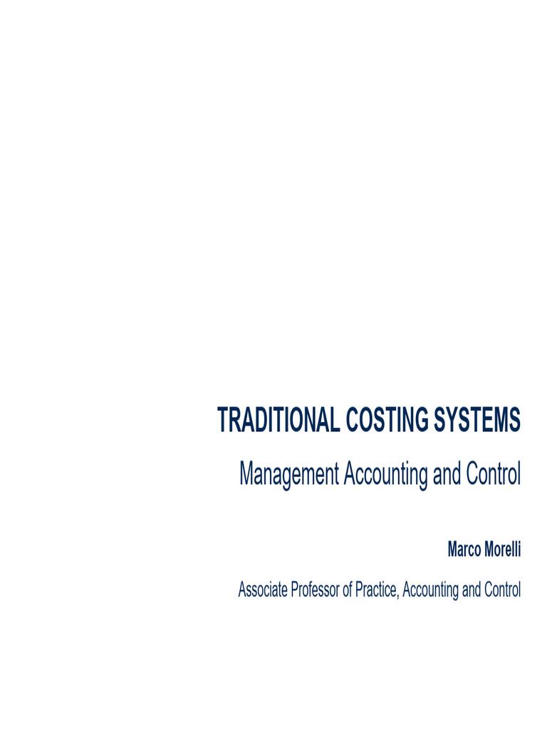 2023_03-04 Traditional Costing Systems_Complete | PDF