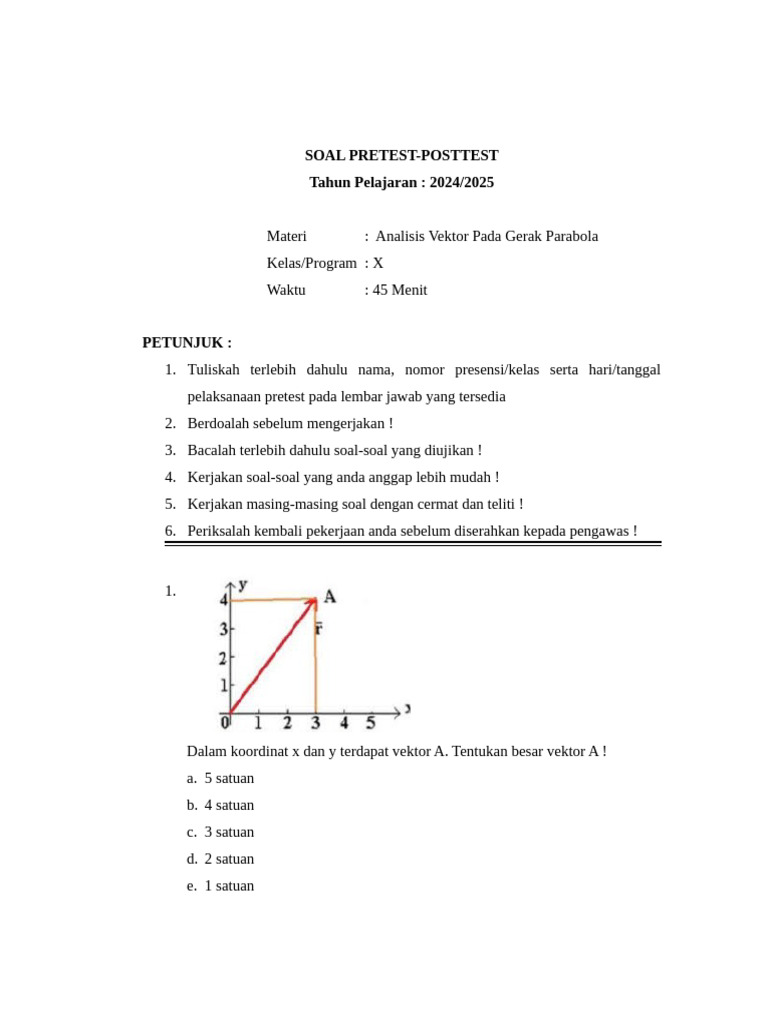 Soal Pretest | PDF