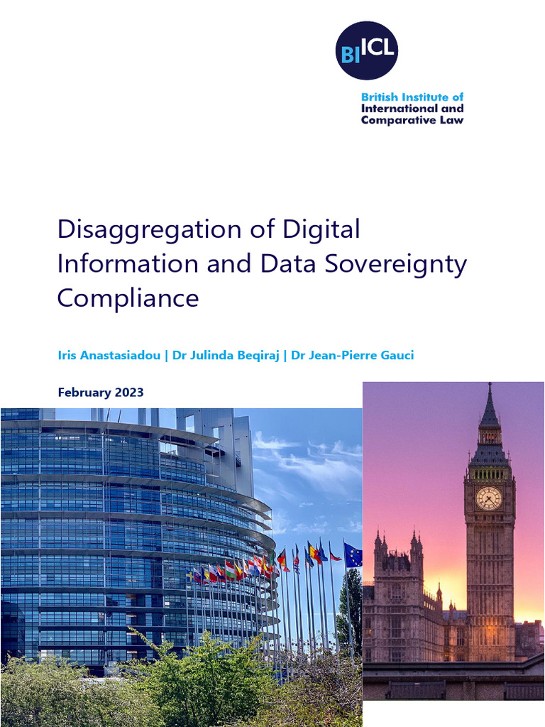 Disaggregation of Digital Information and Data Sovereignty Compliance | PDF