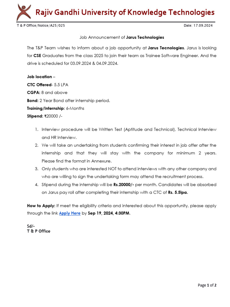 Jarus Technologies JD-25-17.09.2024 | PDF
